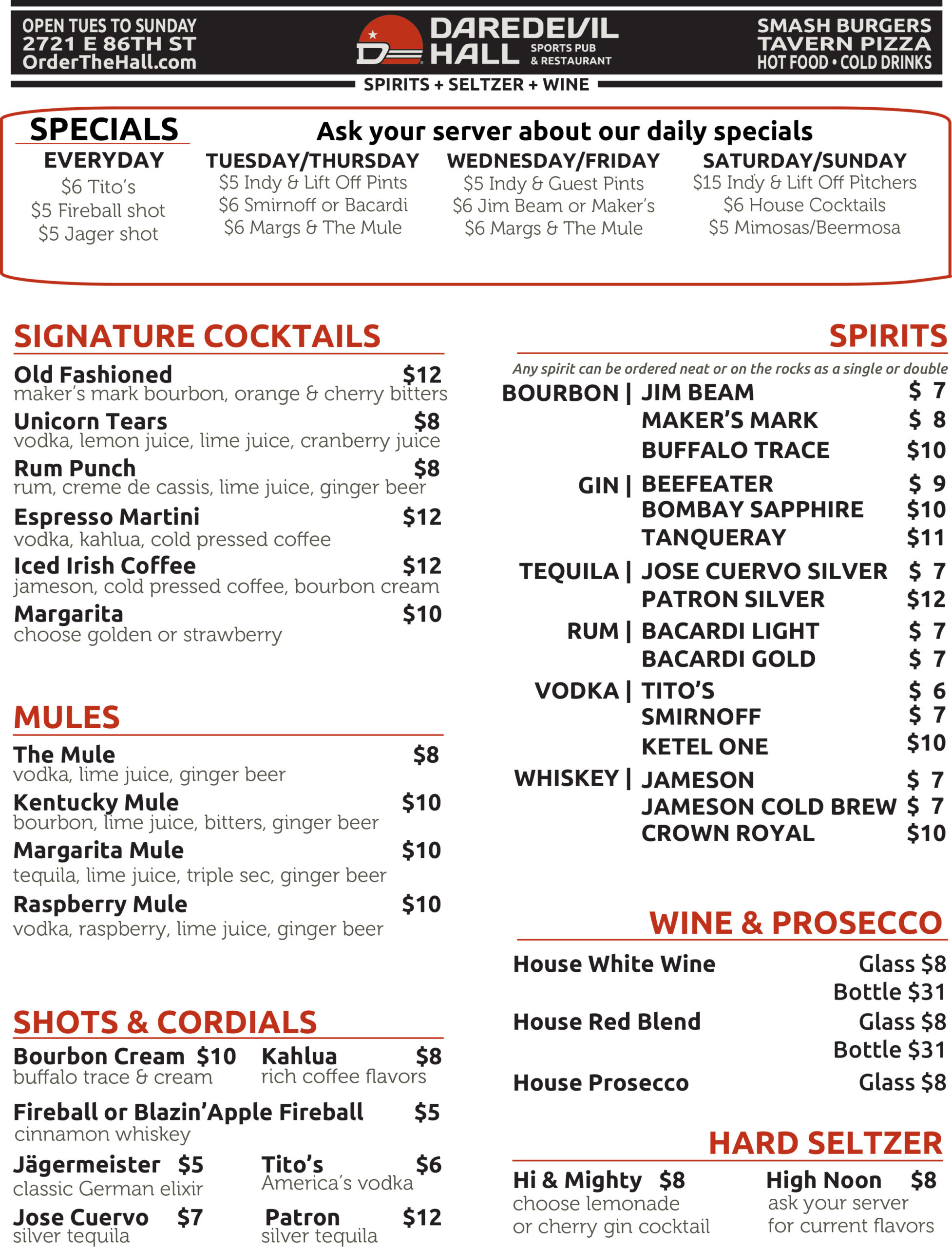Daredevil Hall Sports Pub & Restaurant Indianapolis
